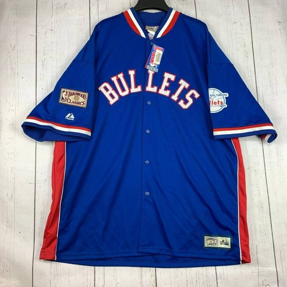 Majestic | Shirts | Baltimore Bullets Nba 2xl Majestic Jersey Tshirt ...
